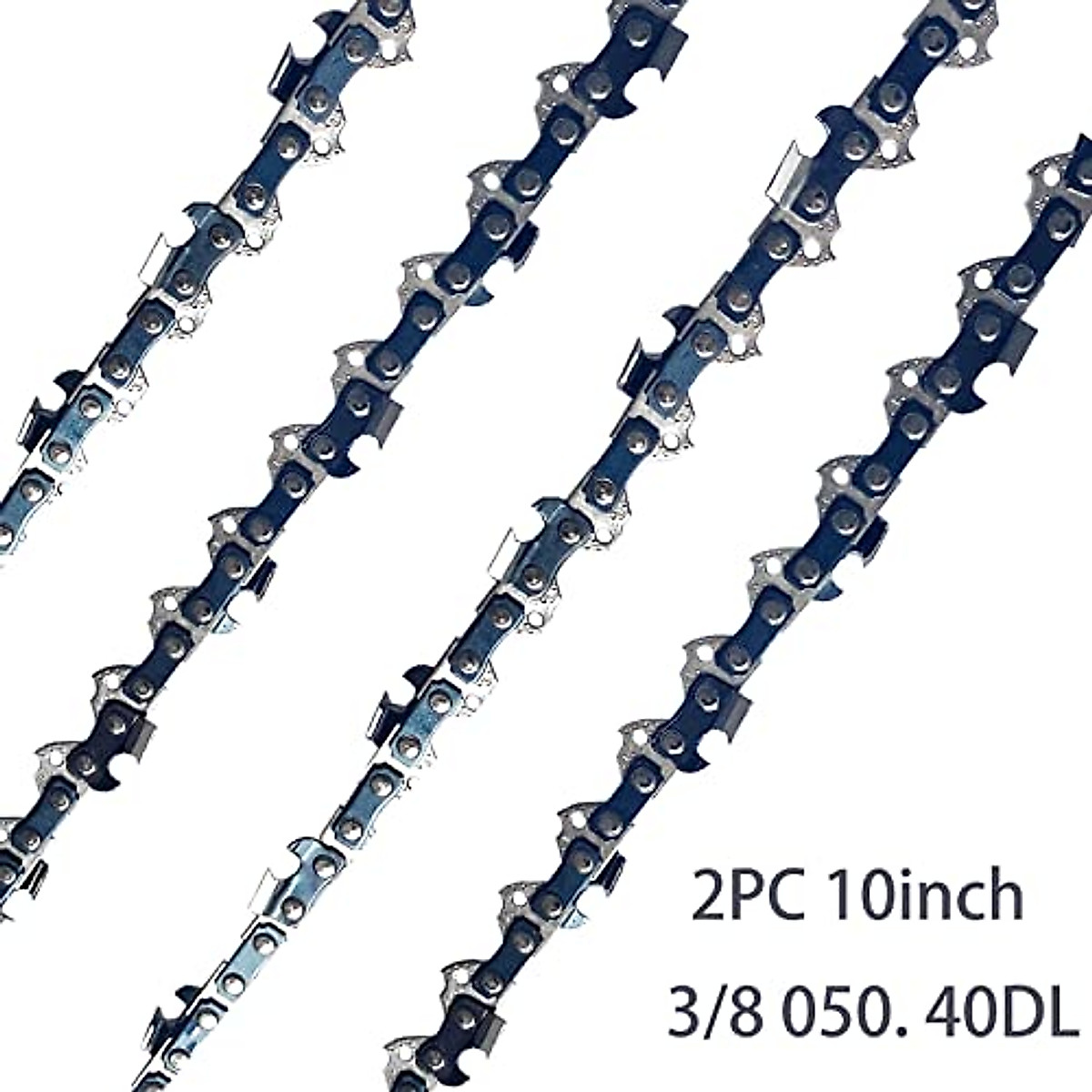 2-PACK 10" Chainsaw Chain Blade For WORX POLE SAW WG309 3/8" 40DL 050.