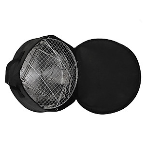 Camping Equipment, Barbecue Stove, Barbecue Set, Round Barbecue Grill, Stainless Steel Mini Folding Round Brazier Grill, Eco-Friendly Portable Charcoal Grill with Grill Mesh
