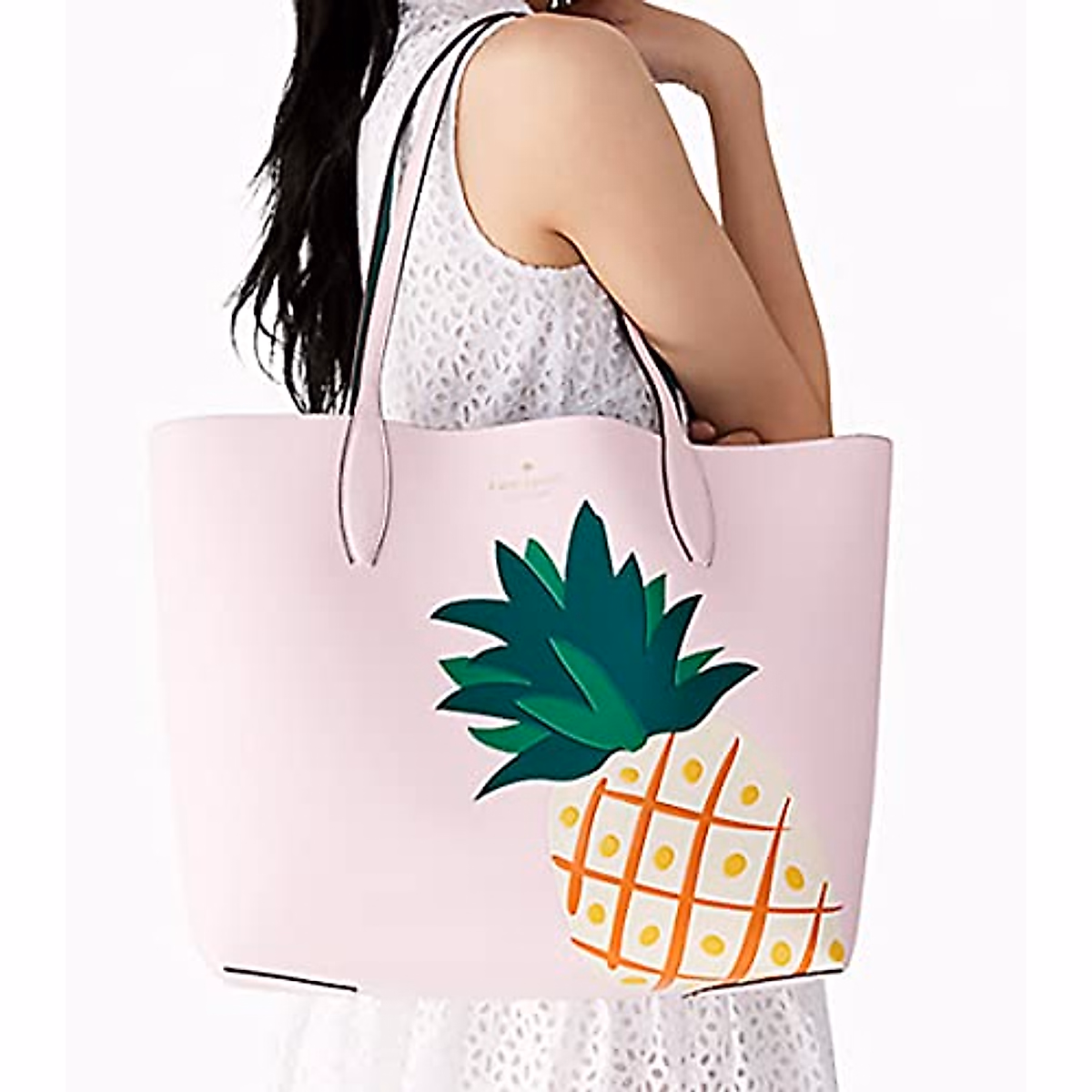 Kate Spade New York Pineapple Tote With Interior Exterior Pouch Large
