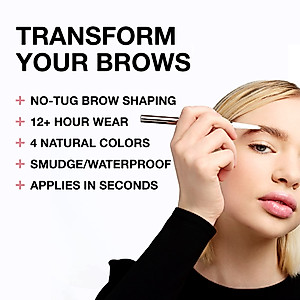 TatBrow PREMIER Edge Define Eyebrow Pencil– Eyebrow Makeup for Defining Brows, Long Lasting, Waterproof Eyebrow Pencil for Natural Looking Brows, Ash Black