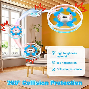 Mini Drone for Kids, 2.4Ghz Remote Control Drone, 360 ° Flips Auto Hovering Beginner UFO Drone, Headless Mode, One Key Return Small Quadcopter, Helicopter Drone Toy with LED Lights for Boys Girls Gift