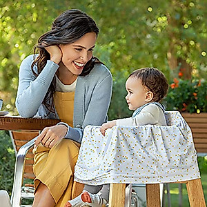 Munchkin Milkmakers 5-in-1 Nursing Cover, Quiet Skies, Grey