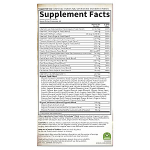 Garden of Life Organics Vitamins for Women 40 Plus - 120 Tablets, Womens Multi 40 Plus, Vegan Vitamins for Women Over 40, Hormone & Breast Health Support Blend, Whole Food Womens Multivitamin