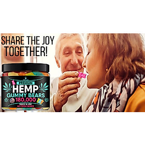 Healthergize Hеmр Gummies Bears-Great for Sleep, Joints, Relax, Calm, Muscles, Discomfort, Skin-Natural Hemp Gummy Bears-Variety of Fun Fruity Flavors-Natural Hеmр Party-Made in USA