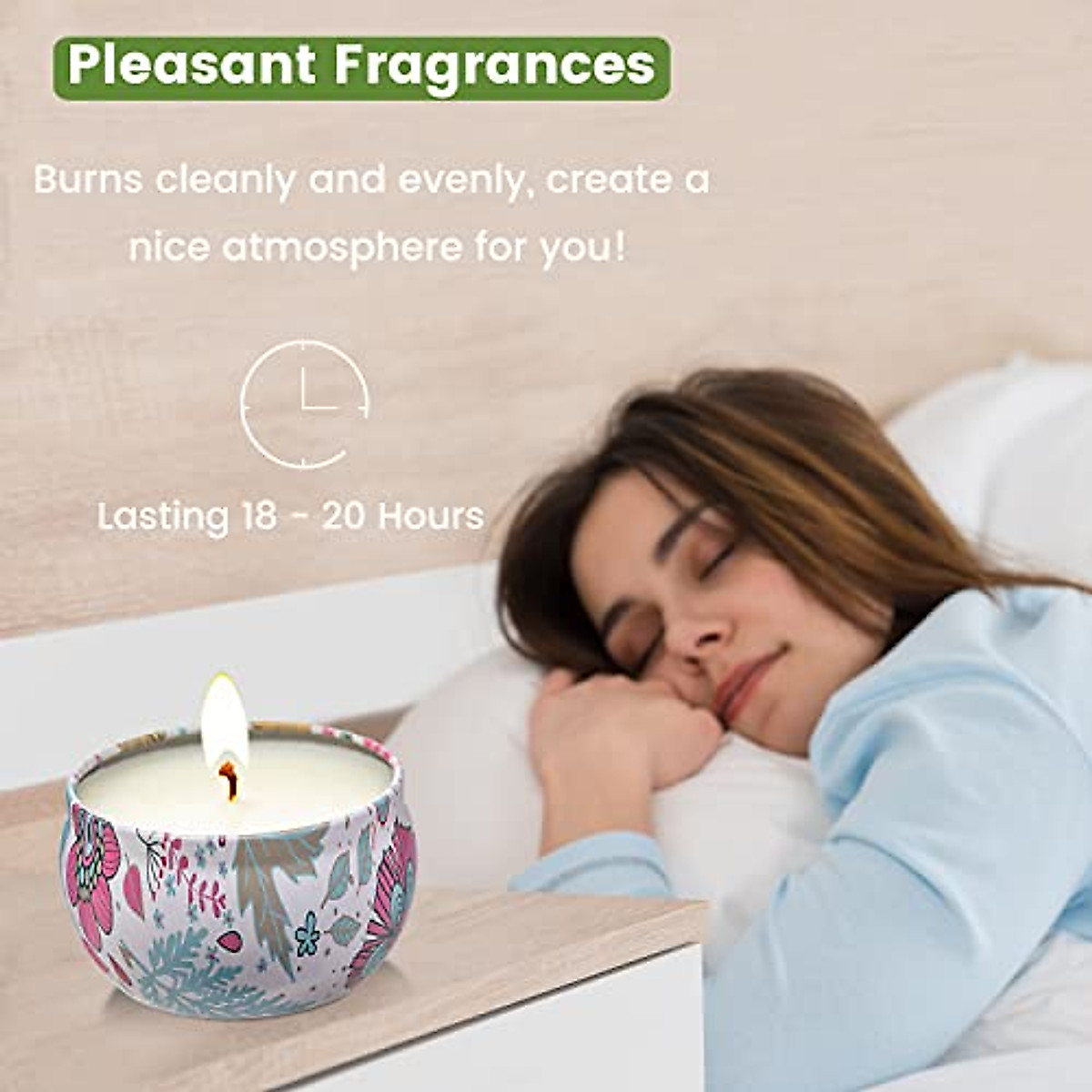 Scented Candles Gift Set for Women, 6 Pack Aromatherapy Candles for Home Scented, Natural Soy Wax Candles with Fragrance, Stress Relief, Gift for Birthday, Mother's Day, Christmas