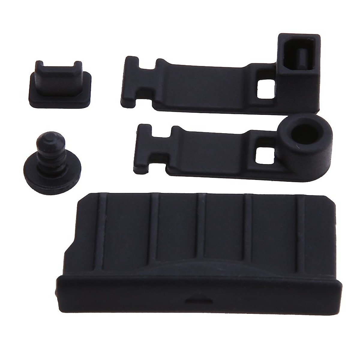 for Nintendo 3DS / NEW 3DS / 3DS XL/LL / NEW 3DS XL/LL Silicone Dust plug Cover-Black