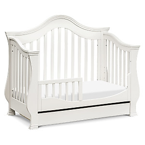 Davinci Ashbury 4-in-1 Convertible Crib with Toddler Bed Conversion Kit in Warm White, Greenguard Gold Certified