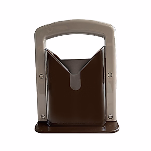 Bagel Slicer, Safety Handle, Bagel Cutter Stainless Steel (Silver)