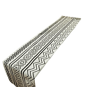 Kitchen Table Decor, Chenille Geometric Lines Table Runner, Table Decoration for Holiday Party, for Dining Rooms, Kitchens, Parties, Weddings, and More,70 Inches#