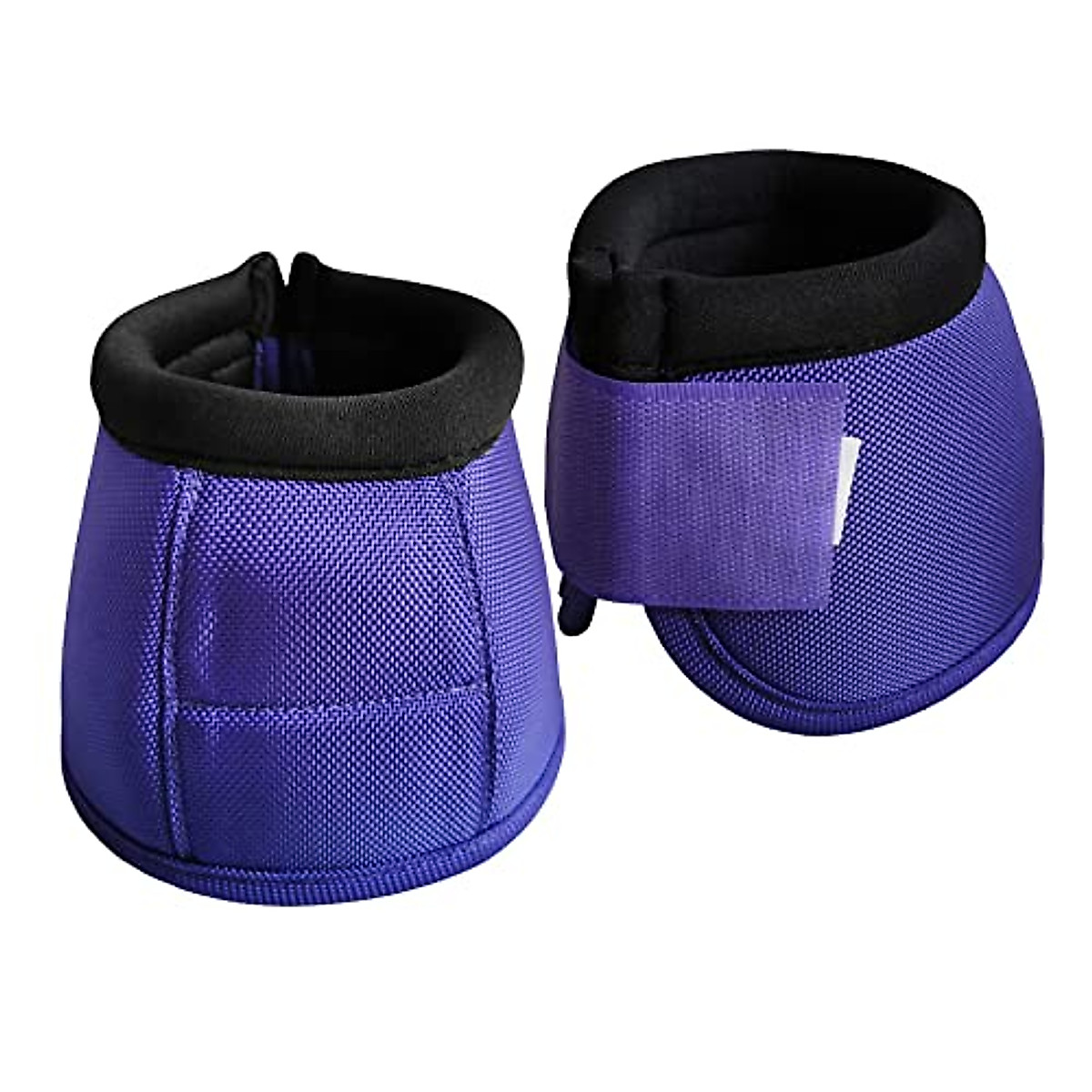 LEAFOREST 2520D Horse Bell Boots No-Turn Horse Bell Boots, Equine Ballistic Hoof Overreach Bell Boots Purple L