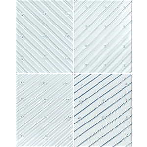 QWORK Floor Protector for Deep Pile Carpet, 36" x 25' Heavy-Duty Plastic Carpet Protector, Runner Guard Protector, No-Slip, Waterproof, Clear, for Home Office Hallway Runner