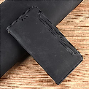 Fashion Anti-Fall Shockproof Phone Cases Samsung Galaxy A40 A41 A 40 41 Leather case Multi-Card Slot Wallet Clip Phone Shell Samsung A40 A41 Covers (Black,Samsung A41)