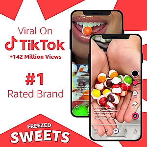 Freezed Sweets | Premium 1LB Freeze Dried Skittles | Original Flavor | Bulk Crunchy Freeze-Dried Candy Treat | Resealable Bag | Viral TikTok Sensation | Freshness Guaranteed