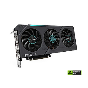 GIGABYTE GeForce RTX 4070 Ti EAGLE OC 12G (rev. 2.0) Graphics Card, 3X WINDFORCE Fans, 12GB 192-bit GDDR6X, GV-N407TEAGLE OC-12GD REV2.0 Video Card