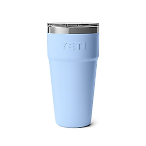 YETI Rambler 30 oz Stackable Tumbler, Stainless Steel, Vacuum Insulated with MagSlider Lid, Big Sky Blue