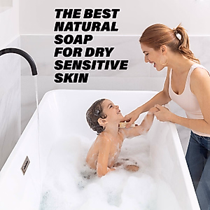 Southern Natural Goat Milk Soap Bar (Variety 3 Pack) Lavender, Oatmeal Milk & Honey, Rosemary Mint - For Dry Sensitive Skin. For Men, Women, Kids & Baby. Great For Face and Body.