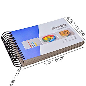 Kghios Montessori Sensorial Visual Sense Toys Book Materials for Toddlers,Knobless Cylinders,Cylinder Block Sensorial Cards,Baby Early Educational Tools Preschool Learning Toys