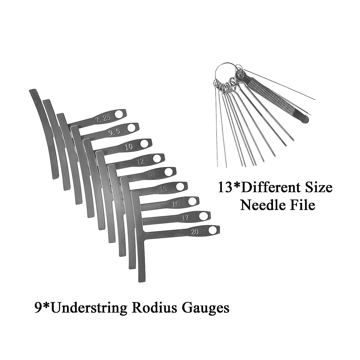 74 Pcs Guitar Tools Kits Repair Setup Maintenance Adjustments Cleaning DIY for Electric Guitar, Ukulele, Bass Banjo & Other Stringed Instruments Beginner Professionals Luthier Easy Use GAT-188