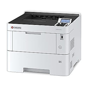 Kyocera ECOSYS PA4500x Monochrome Laser Printer, 47 ppm, 600 x 600 dpi and Up to Fine 1200 dpi, 600 Sheet Tray, 100 Sheet MPT, Duplex, 5 Line LCD w/Hard Key Panel, Gigabit Ethernet, USB, 512 MB