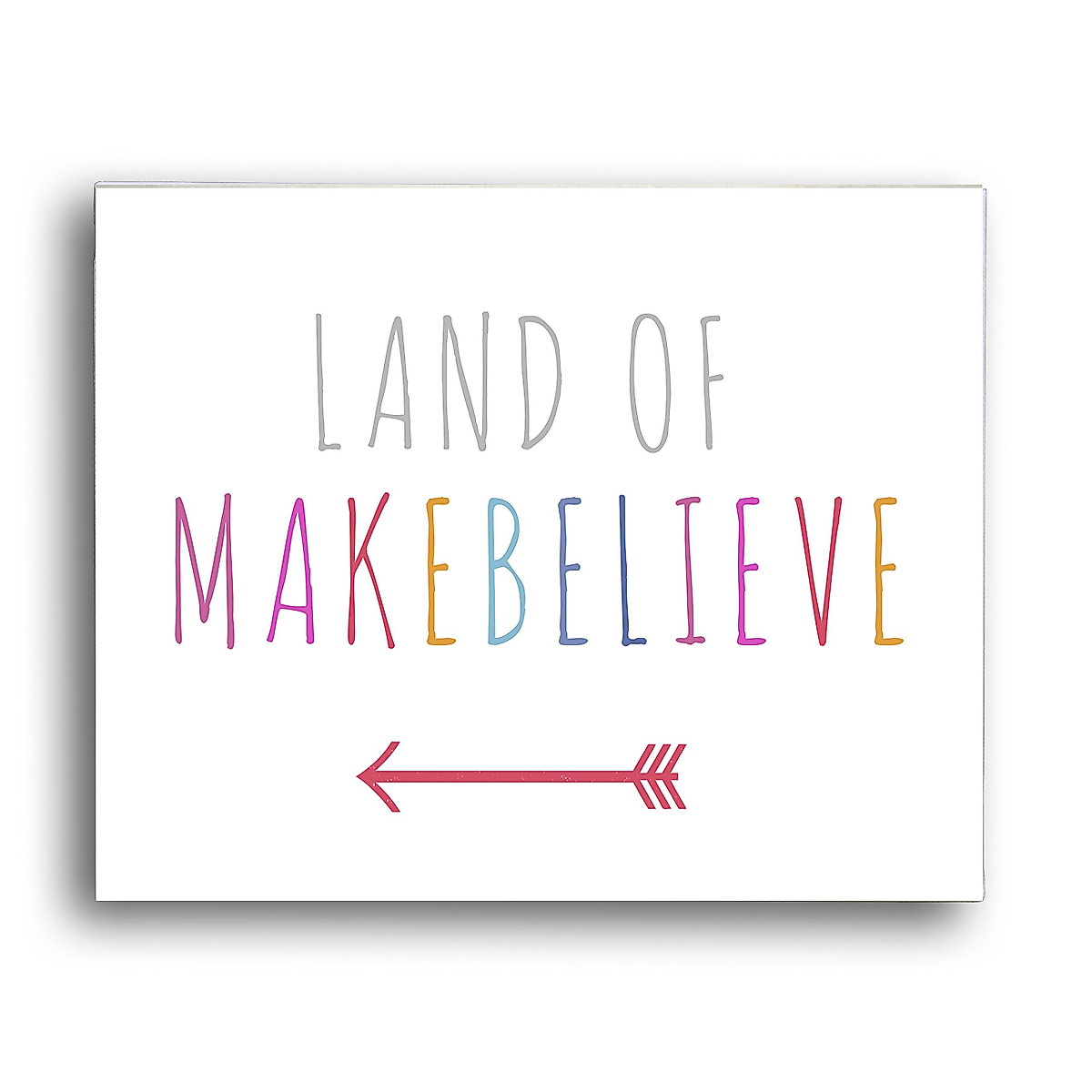 Land of Makebelieve 14x11 Wall Art Print for Boys, Girls or Baby's Room, Nursery Decor, Perfect for a Playroom or Classroom, Gender Neutrall
