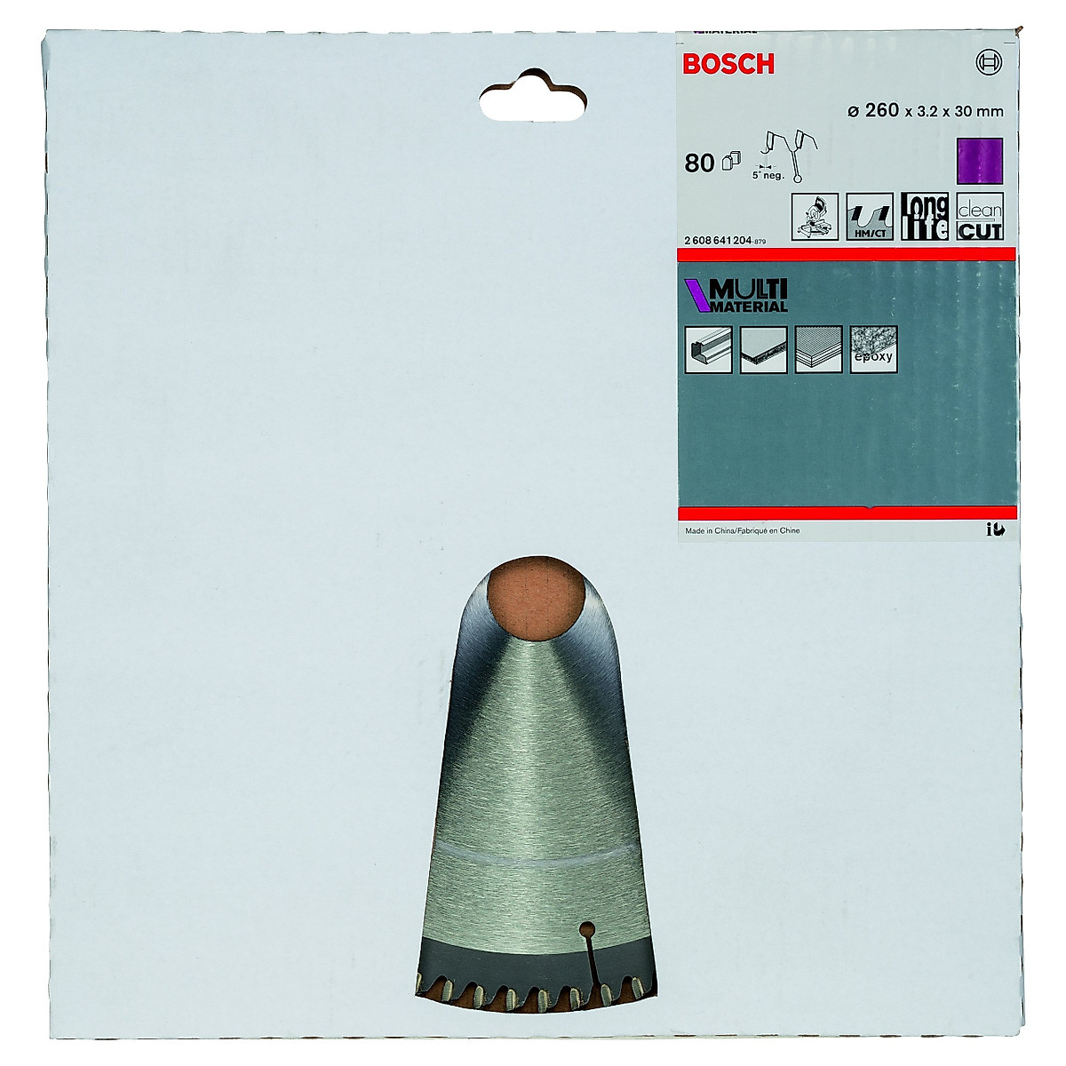 Bosch 2608641204 Circular Saw Blade "Multi Material" Mub 10.24inx30mm 80T