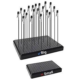 Evemodel GJJC19B Painting Stand Big Base 14 x 19 Holes and 20pcs Alligator Clip Stick Set Modeling Tools for Airbrush Hobby Model Parts New