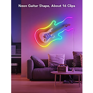 Govee RGBIC Neon Rope Light Mounting Brackets H1000, RGBIC Rope Light Clips, WiFi Neon Lights Holders 20pcs for Neon Rope Light Models H61A0, H61A2, H61A5, H61A8（Not Support H61D3 & H61D5)