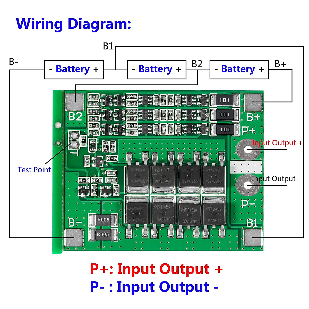Diitao 6PCS Lithium Battery Protection Board Overcharge Short Circuit Protection Module (3S 25A)