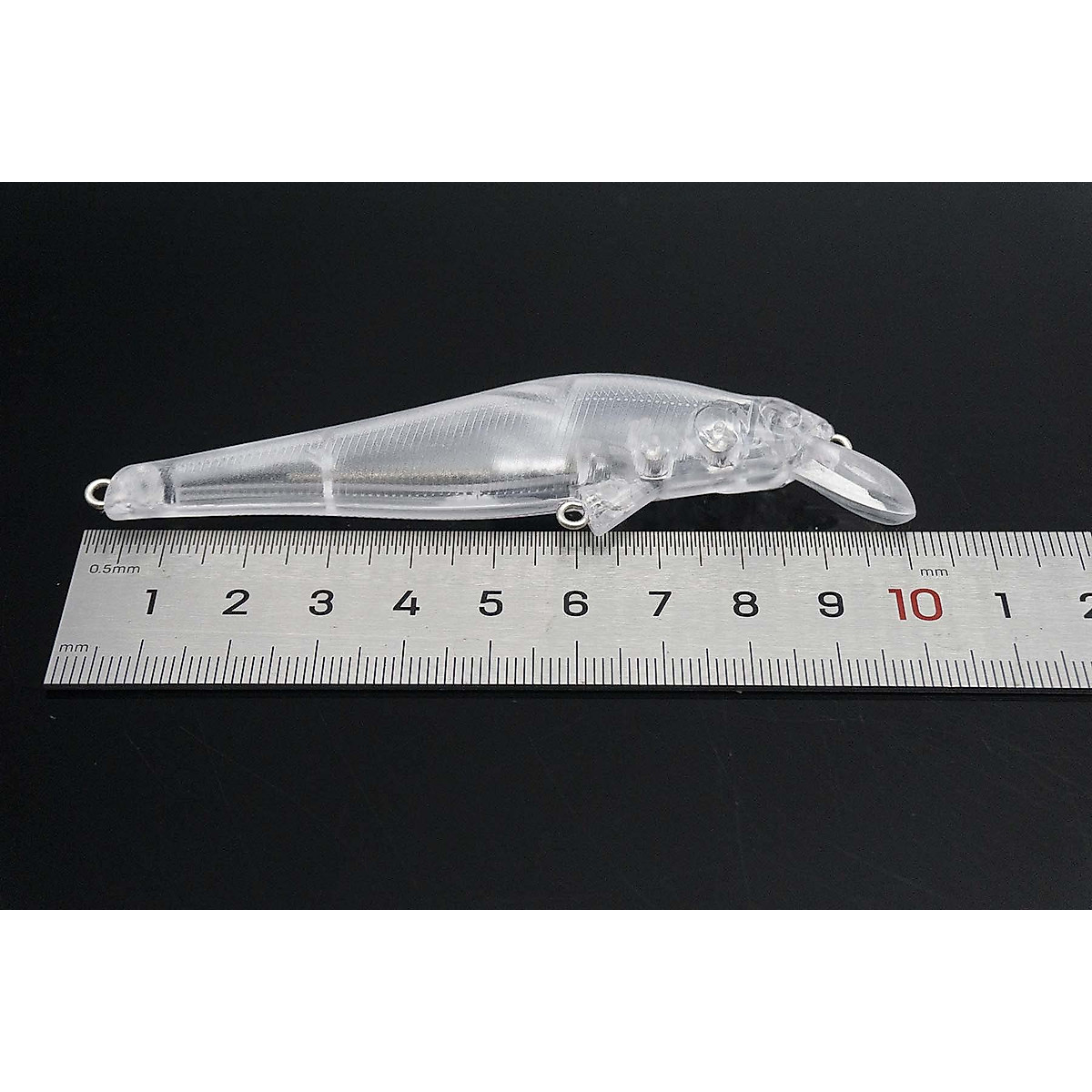 10PCS Unpainted topwater Minnow Fishing Lure 10.1cm 9g Crankbait Artificial Hard Bait Carp Pike Bass Wobblers Deep Diving Fishing jerkbait 8201 Free Eye