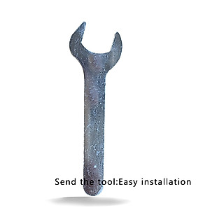 YIOVVOM Floor Protecting Rubber Office Chair Caster Wheels (Set of 5) fit for Metric M10x12 mm Screw Stem Chinese standard chairs 2 Inch (Black/Gray)