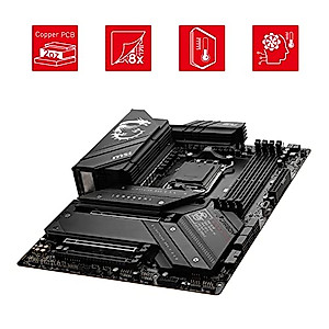 MSI MPG X670E Carbon WiFi Gaming Motherboard (AMD AM5, DDR5, PCIe 5.0, SATA 6Gb/s, M.2, USB 3.2 Gen 2, Wi-Fi 6E, HDMI/DP, ATX)