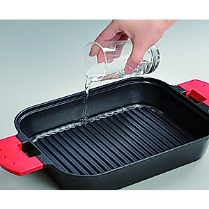 UchiCook Steam Grill Metal Cover, Red