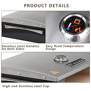 BakerStone P-AHXXX-O-000 Professional Series pizza oven, Black/Stainless