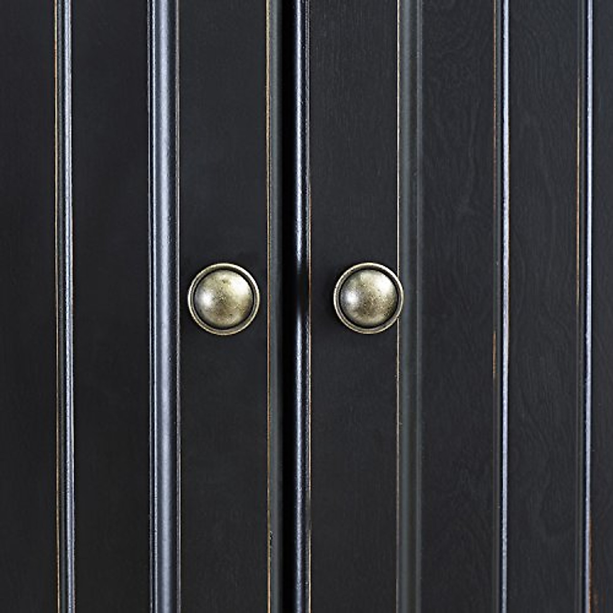 Crosley Furniture Seaside Kitchen Pantry Cabinet - Distressed Black