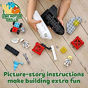 LEGO DUPLO Town Space Shuttle Mission Rocket Toy 10944, Set for Preschool Toddlers Age 2-4 Years Old with Astronaut Figures
