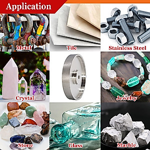 GYTYCATAH CBN Grinding Wheel, Dia 6" x 1" Wide with 1/2" Arbor, Diamond Grinding Wheel for Sharpening High Speed Steel, Grit 80