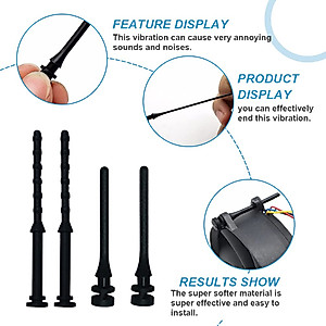 24 Pcs Fan Shock-absorbing Rubber Nail Computer Case Fan Screws Cooler Fan Screws Computer Anti-noise Screws Silicone Rubber Screw Computer Case Anti-seismic Screws