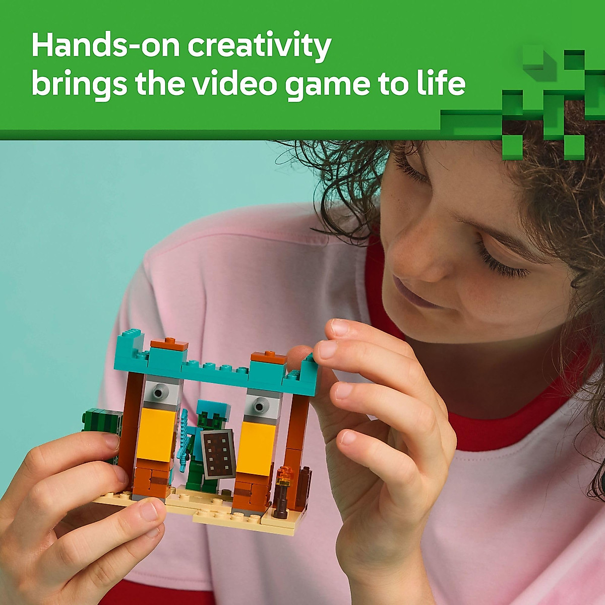 LEGO Minecraft The Illager Desert Patrol Toy Figures and Playset - Building Minecraft Toy for Kids, Boys and Girls, Ages 7+ - with 4 Figures for Pretend Play - Gift Idea for Birthdays - 21267