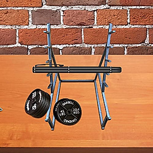 Barbell Holder Pen Organizer, New Squat Rack Decorations with Weights and Barbells, Creative Squat Rack Shape Pencil Stand, Stationery Container for School Supplies