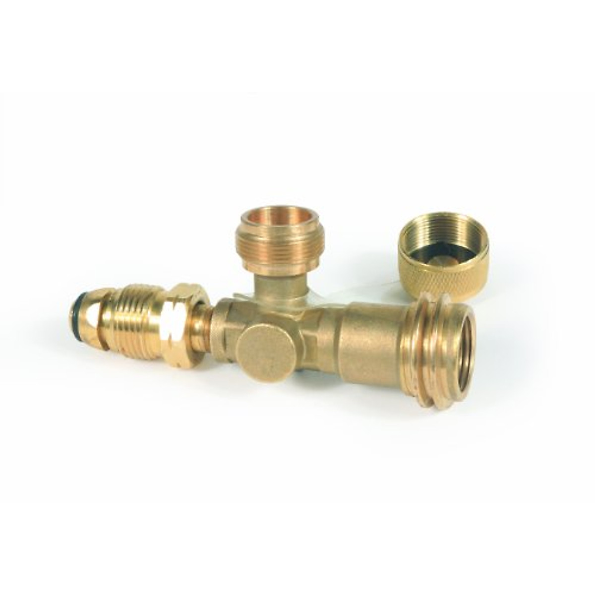 Camco 59093 Propane Brass Tee with 3 Port