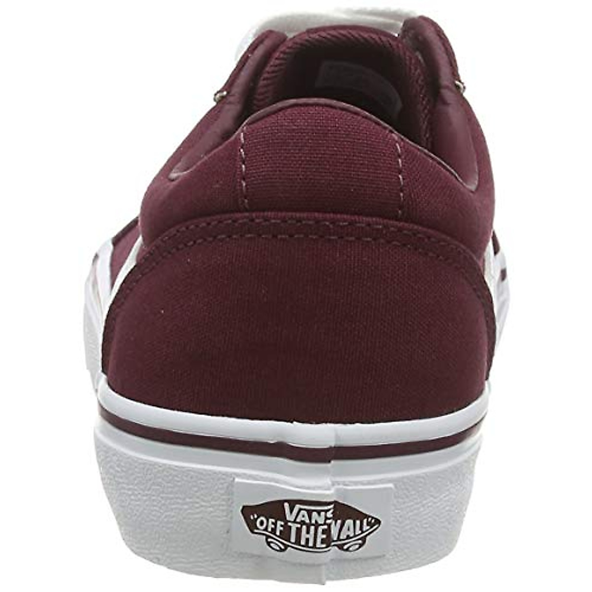 Vans Women's Ward Sneaker, Red ((Canvas) Burgundy Olq), 8.5
