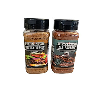 9.6 Oz Blackstone Whiskey Burger Seasoning & 7.3 Oz Blackstone All Purpose Seasoning