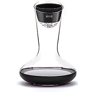 Ullo Wine Purifier with Hand Blown Decanter and 6 Selective Sulfite Filters, Restore the Natural Purity of Wine