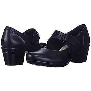Clarks womens Emslie Lulin footwear, Black, 10 Wide US