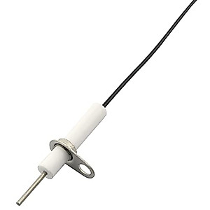 RLECS Spark Ignition Kit 1m Ignitor Wire and Ceramic Electrode Assembly Gas Burner Spark Plug Can DIY Bending Ceramic Igniter Electrode Replacement