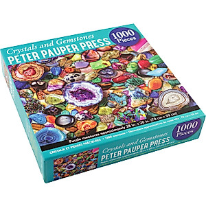 PETER PAUPER PRESS Crystals and Gemstones 1000 Piece Jigsaw Puzzle