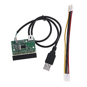 1.44MB 3.5" Floppy Drive Connector 34 PIN 34P to USB Cable Adapter PCB Board