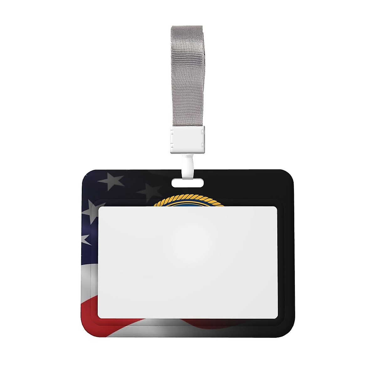 US Bureau of Alcohol Tobacco and Firearms ATF Versatile Premium Horizontal ID Card Badge Holder with Lanyard - Durable, Stylish, and Ideal for All Occasions