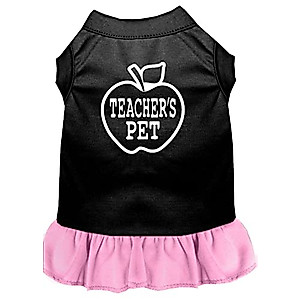 Mirage Pet Products 57-51 XXLBPBPK Pink Teachers Pet Screen Print Dress Black with Bright, XX-Large