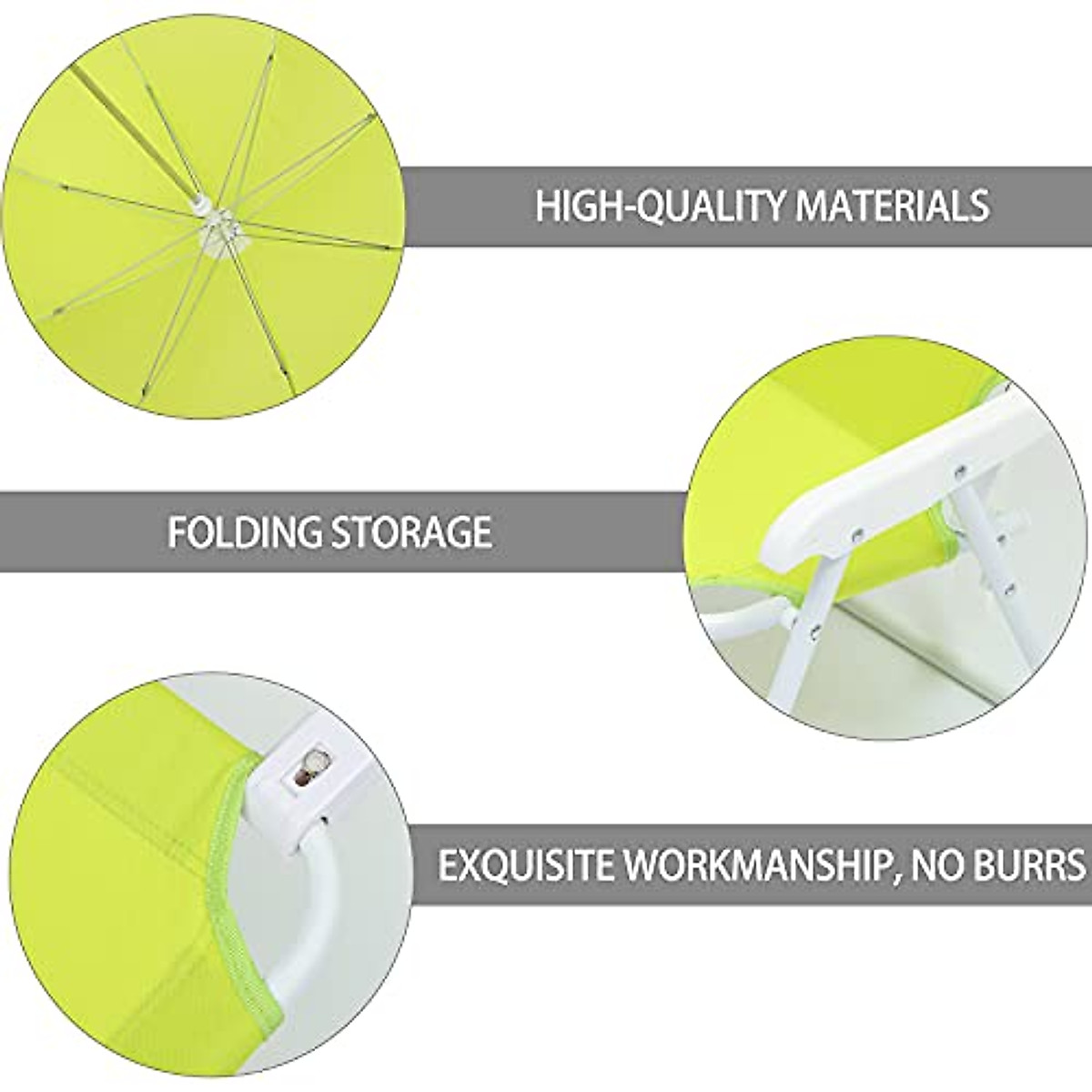 BESTOYARD 1 Set Outdoor Portable Kids Umbrella Beach Chair Lounge Chair Sun Block Stool Party Supplies Home Party Decor